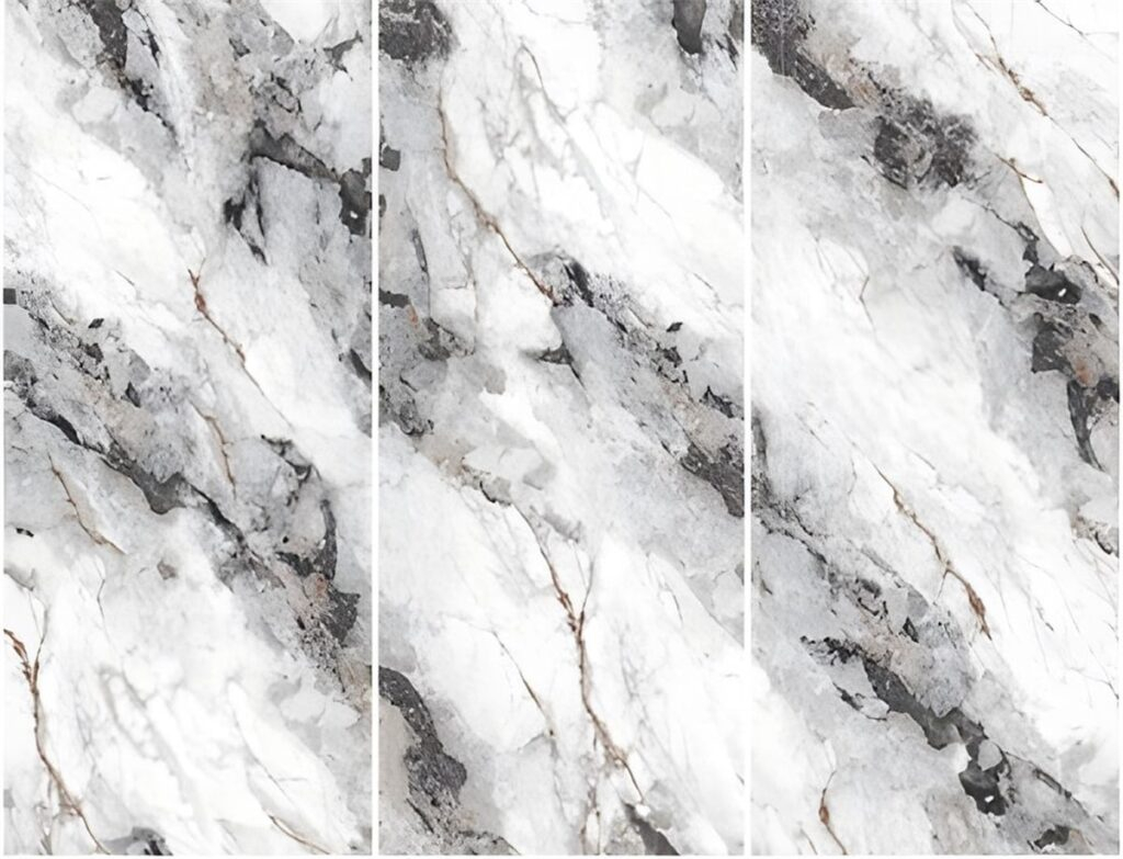 5/8mm Thickness PETG Wall Panel 280x122cm High Gloss Continuous Marble ...