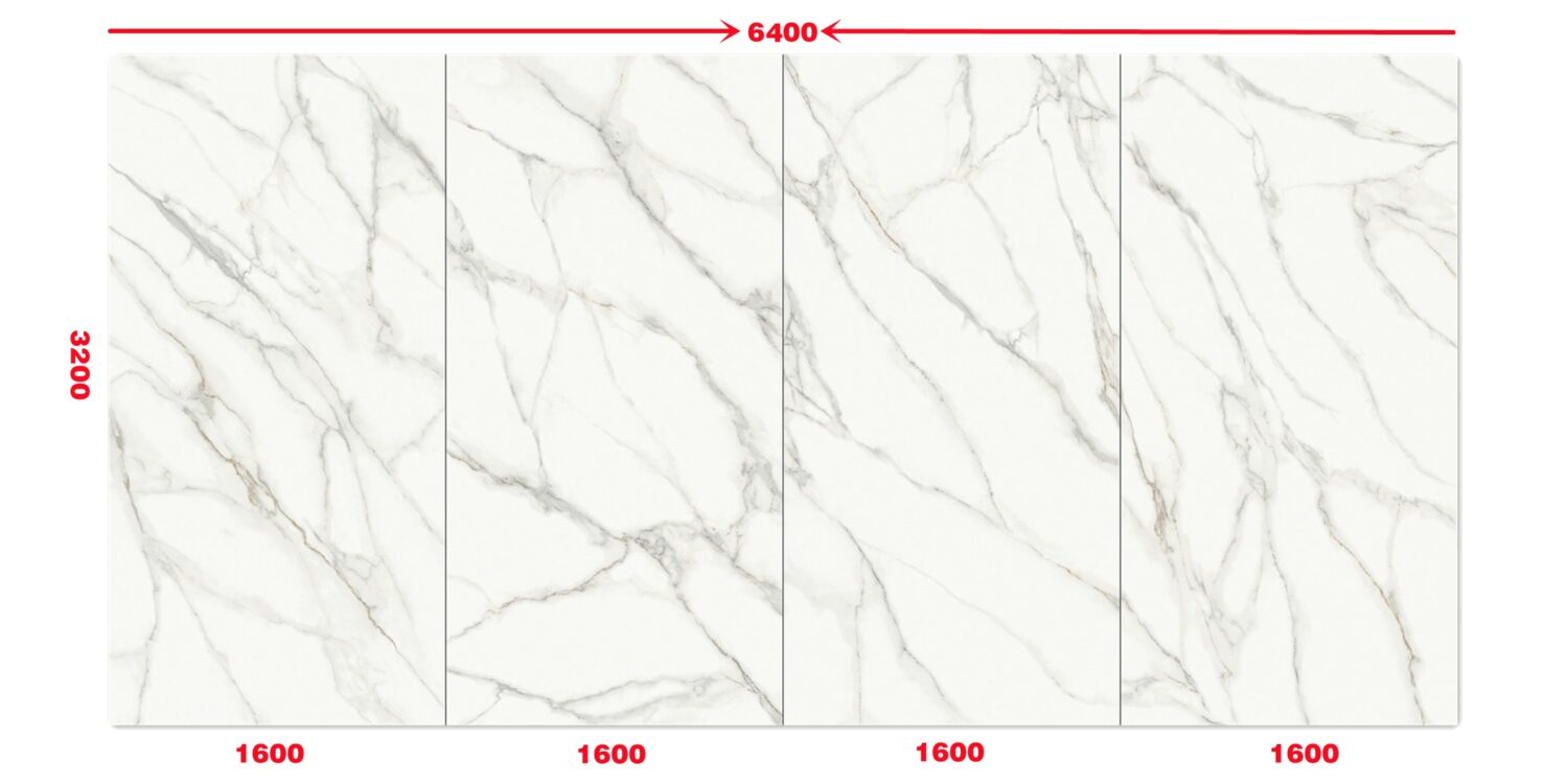 Sintered Stone Slabs 320x160cm Continuous Pattern Matte Finish 12mm ...