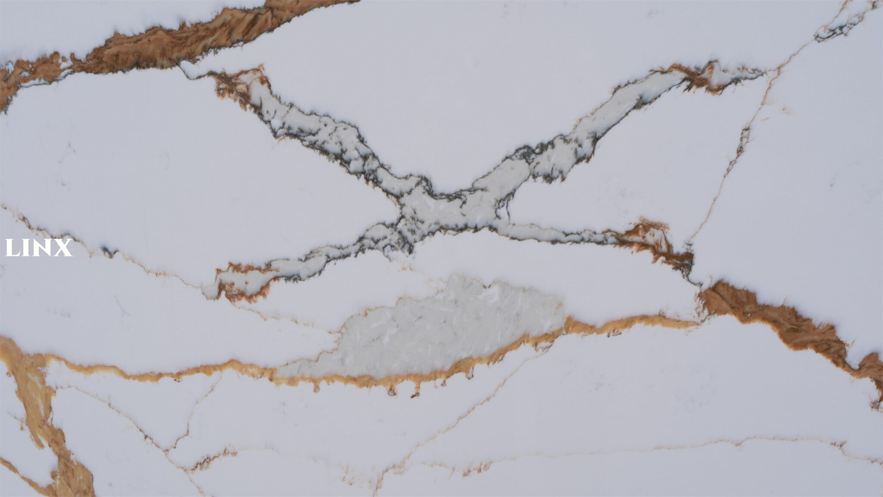 LX6171 CALACATTA BROWN QUARTZ STONE - LINX SURFACES