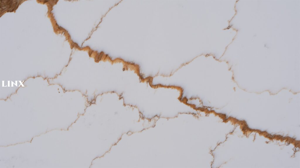 LX6171 CALACATTA BROWN QUARTZ STONE - LINX SURFACES