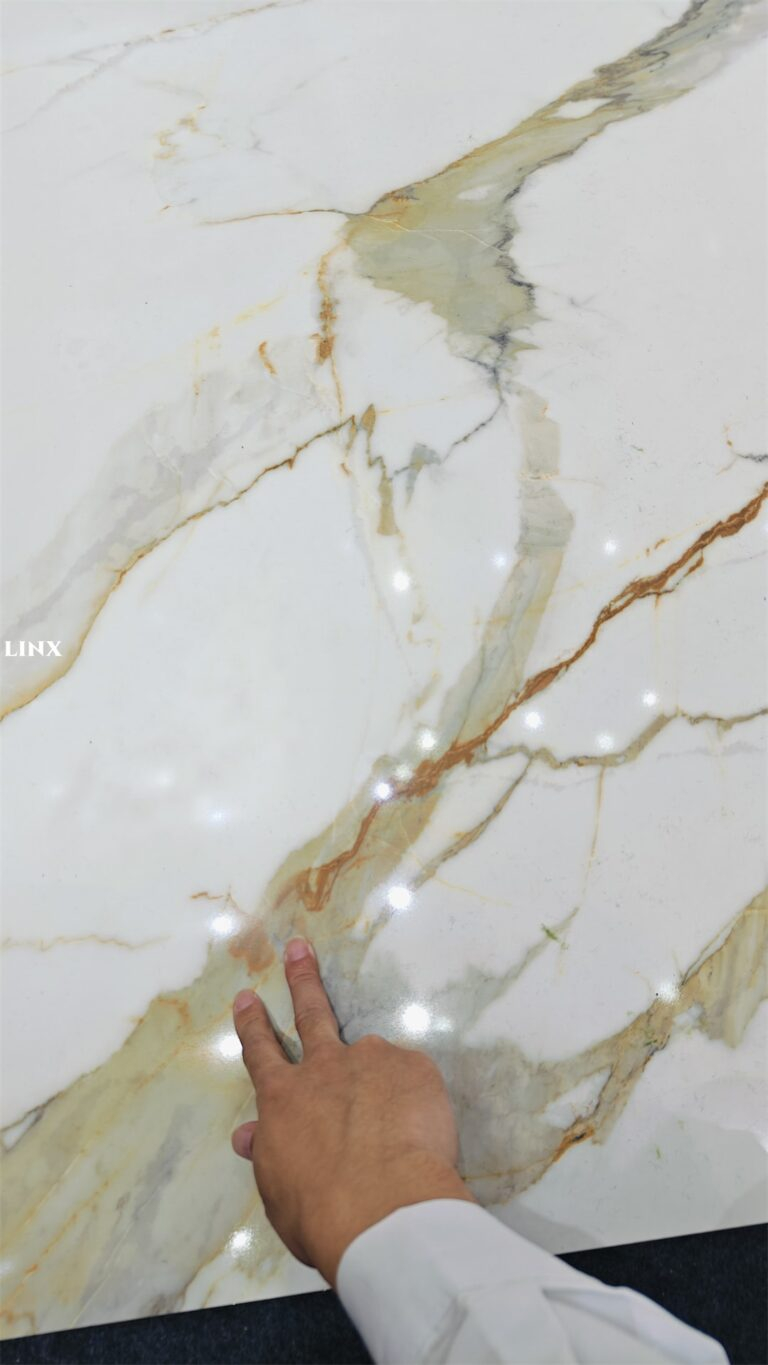 Printed Quartz Stone Calacatta Gold - LINX SURFACES