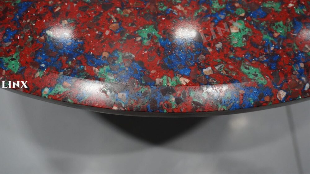 Red Jade Quartz Stone Table Effect - LINX SURFACES